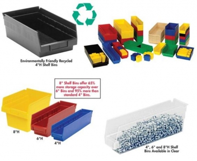 4"high Economy Shelf Bins, Smo-hqsb110-i, Industrial & Safety Products ...